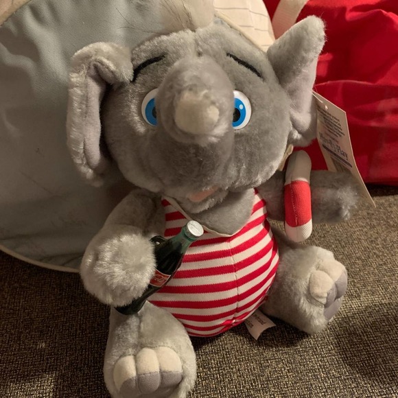 Coca Cola | Toys | Vintage Cocacola Elephant Plush | Poshmark